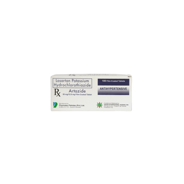 ARTAZIDE Losartan Potassium / Hydrochlorothiazide 50mg / 12.5mg Film ...